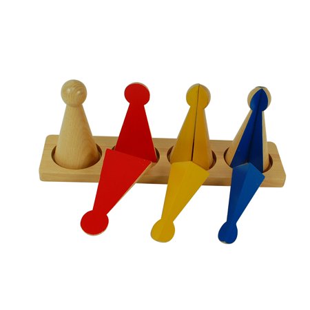 IFIT Montessori Large Fraction Skittles with Stand, Montessori Toy Math ...