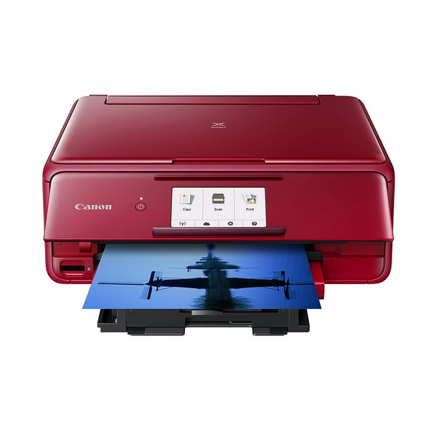 Canon PIXMA TS8120 Red Wireless Inkjet All-In-One Printer - Walmart.com