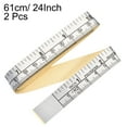 Uxcell 24-Inch Peel and Stick Adhesive Backed Tape Measure Measuring ...