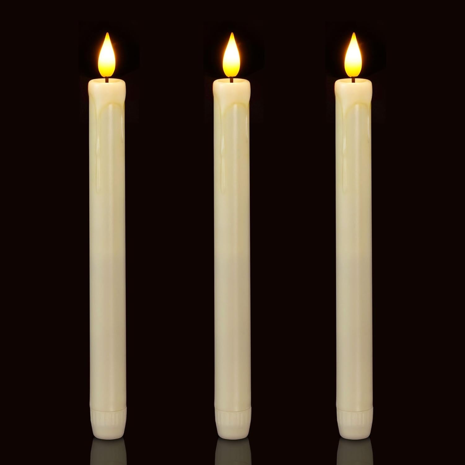 Click here for Salafire 3 Pack Flameless Taper Candles  No Remote... prices