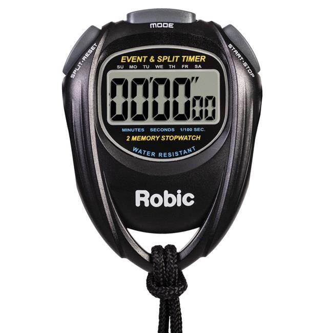 Robic 2004923 SC-429 Water Resistant All Purpose Stopwatch, Black ...