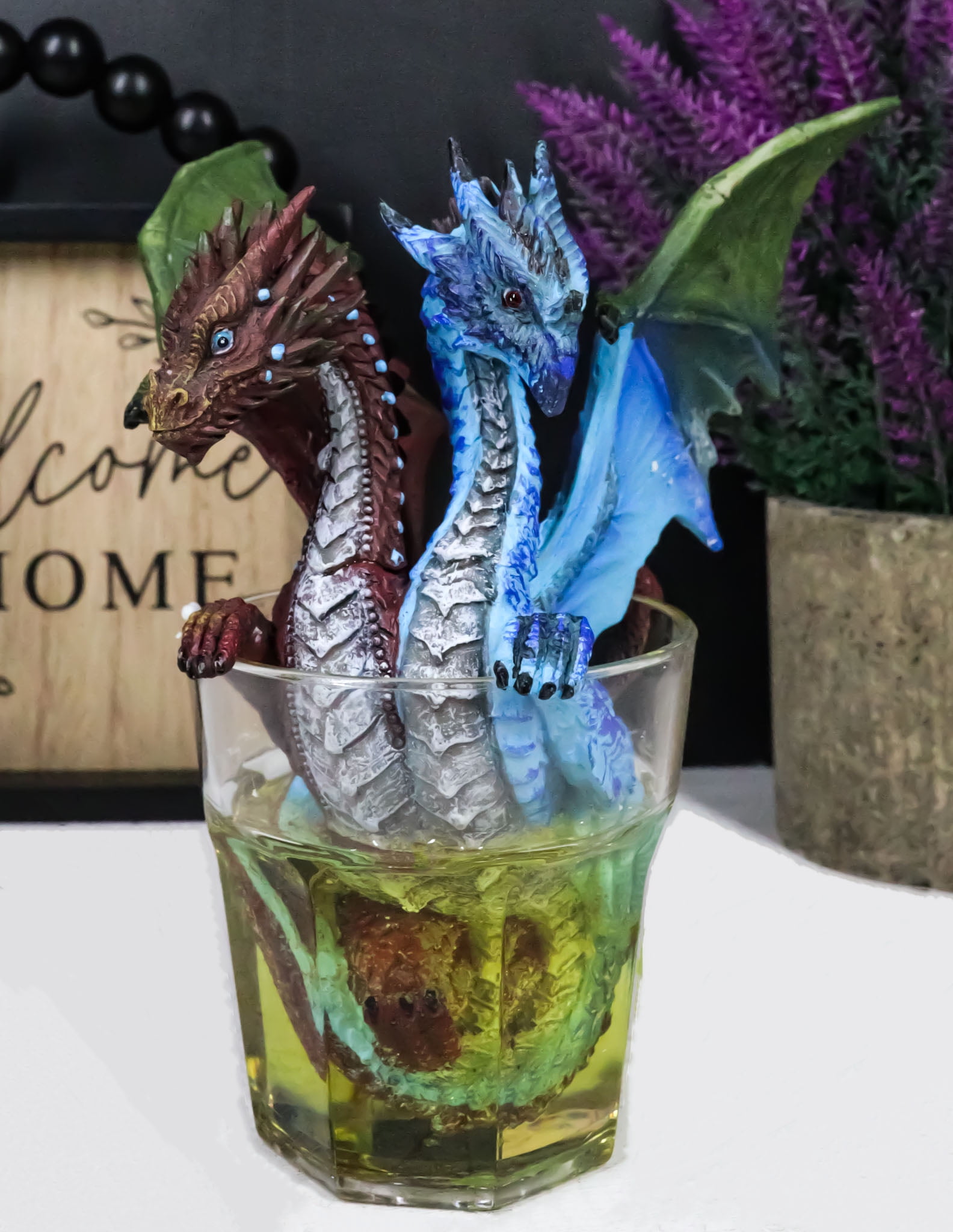 Drunken Spirit Cocktail Drink Gin And Tonic Dragon In Glass Shooter ...