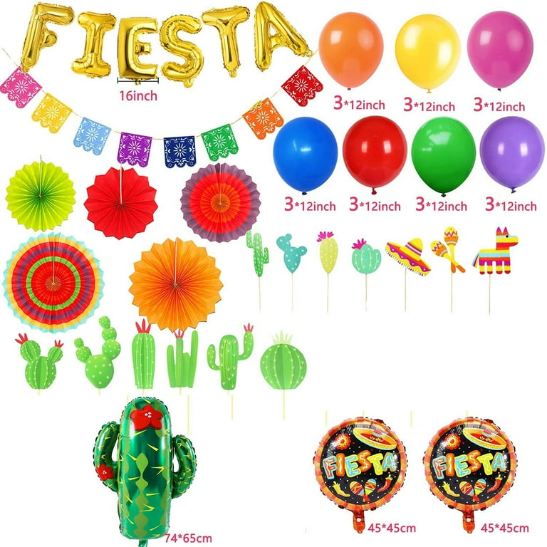 Fiesta Mexicana Bombas De Colores Y Serpentinas Party Mexican