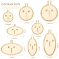 24 Sets Mini Embroidery Hoop Wooden Mini Stitch Hoop Ring for DIY ...
