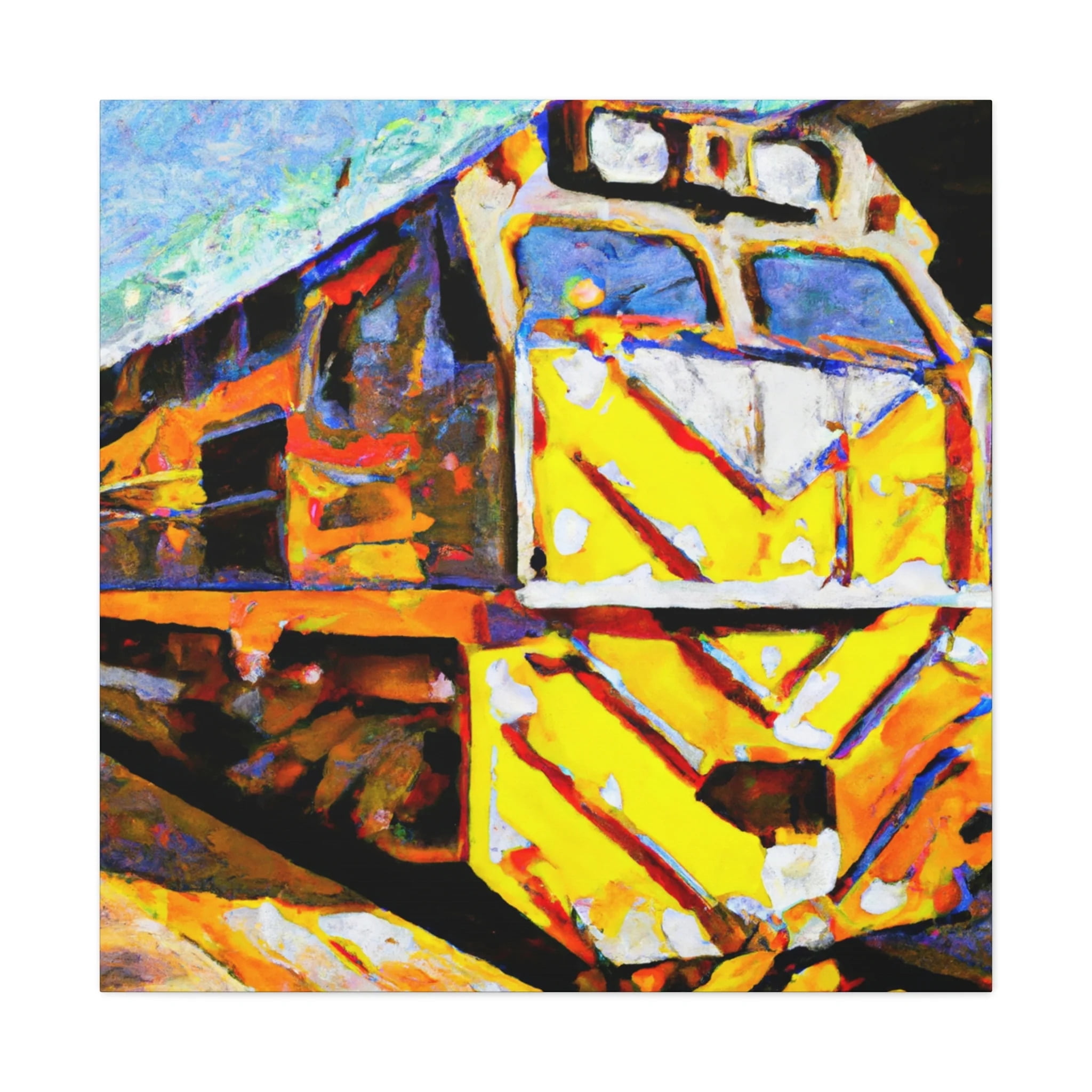 Trains Chug Chugging - Canvas - Walmart.com