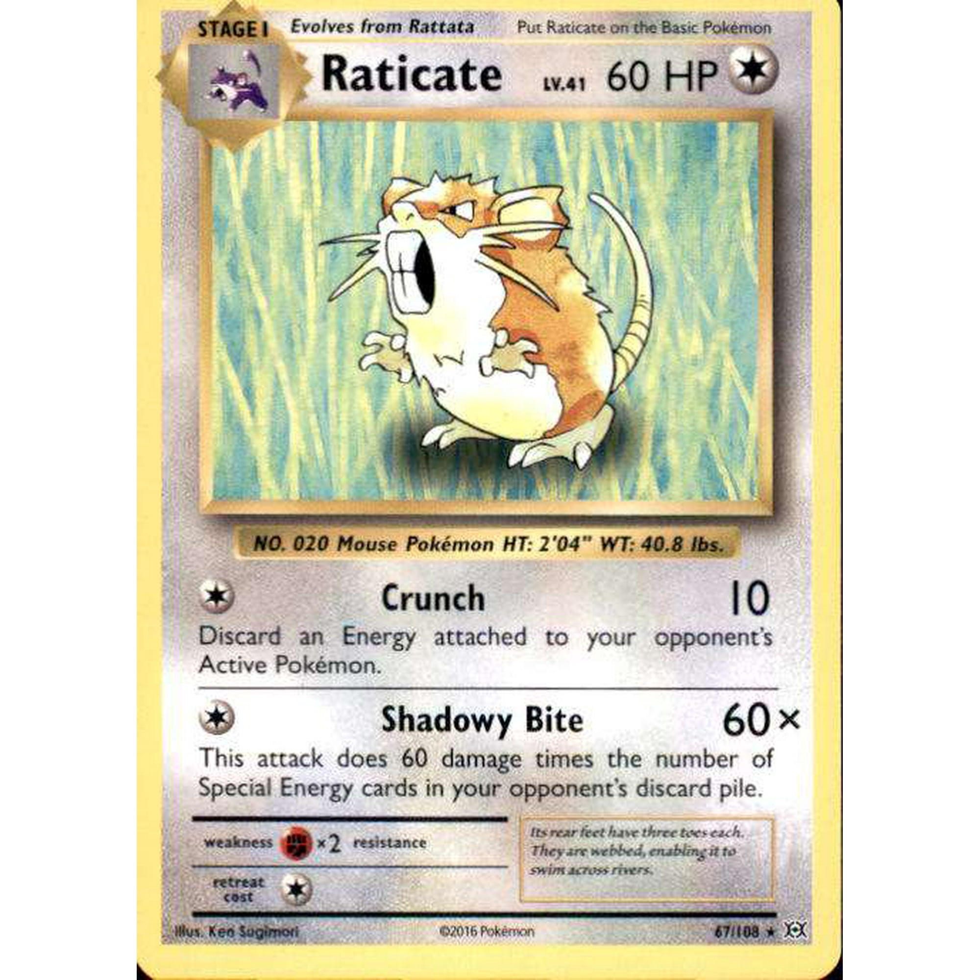 Raticate Card