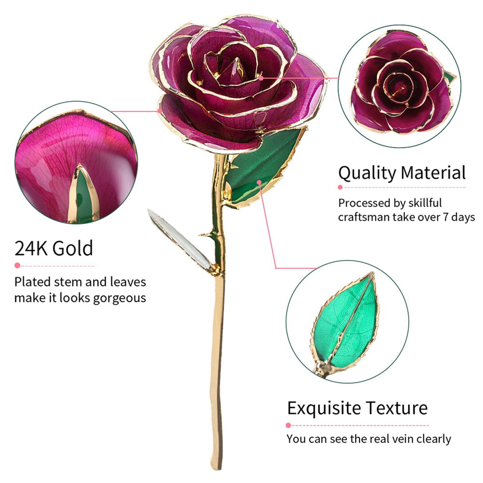 Click here for Meetca K Gold Rose Flowers gold Dipped Trimmed Ros... prices