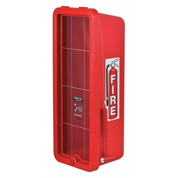 Cato Fire Ext. Cabinet,Red,Polystyrene 105-10 RRC-H - Walmart.com