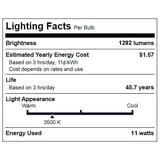 Lunera HN-V-G24Q-B-11W-835-G4 930-00114 Helen LED Vertical 4-Pin G24q ...