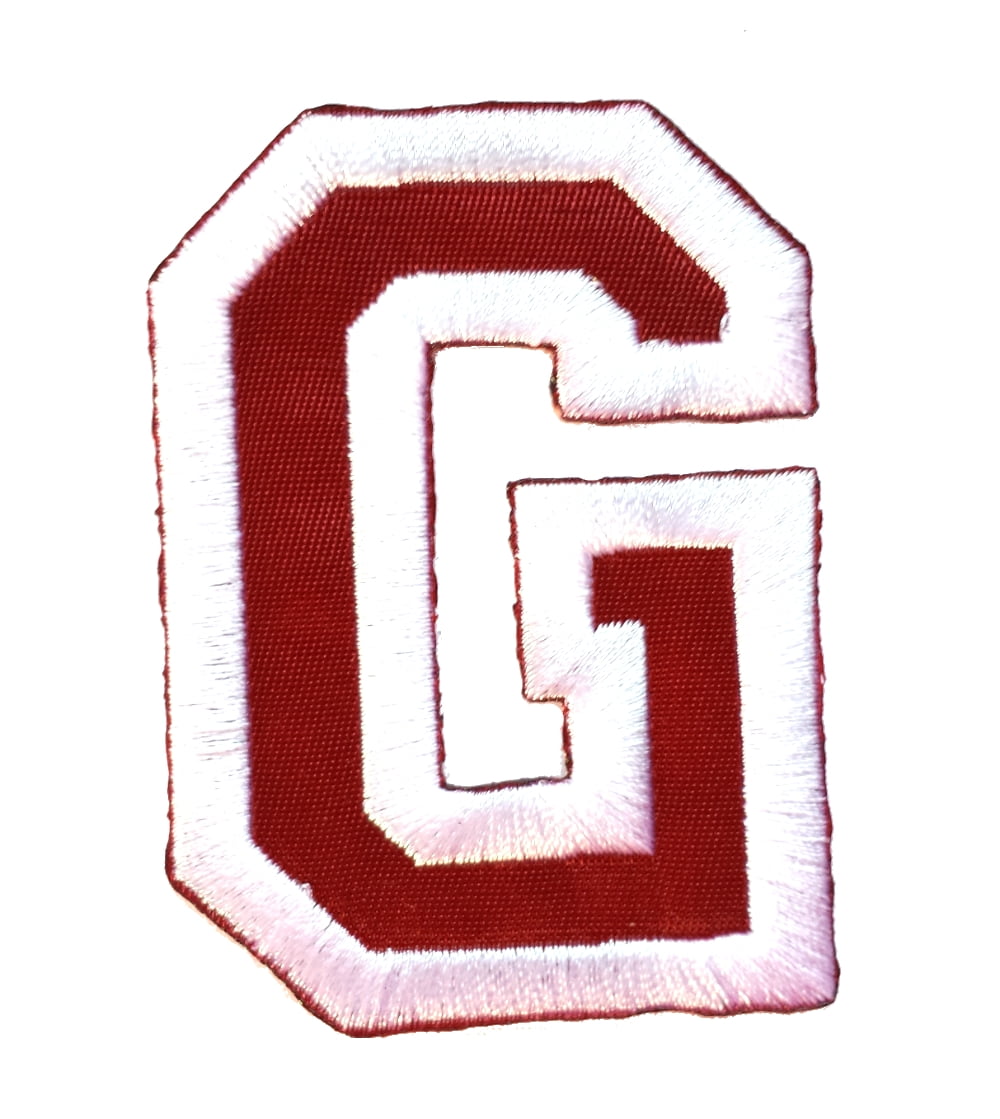 Initials A to Z and Numbers College Varsity Letterman Embroidered Iron ...