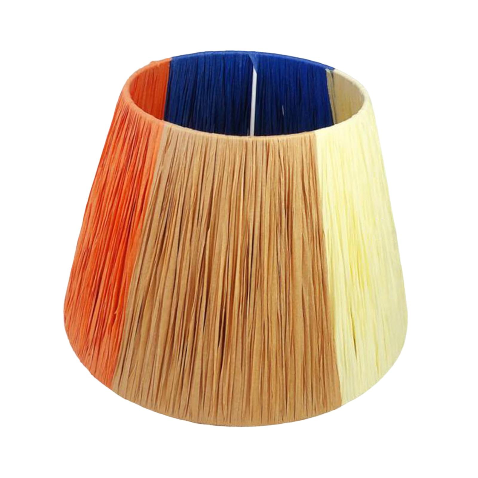 Table Lamp Shade Creative Raffia Lampshade for NightStand Living Room ...