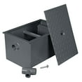 20 LB Carbon Steel Grease Trap Interceptor for Restaurant Under Sink ...