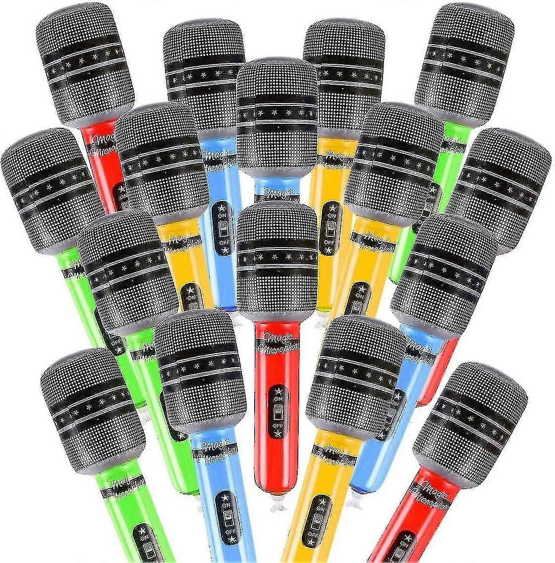 24pcs Inflatable Microphones For 80s 90s Party Decorations - 80s 90s ...
