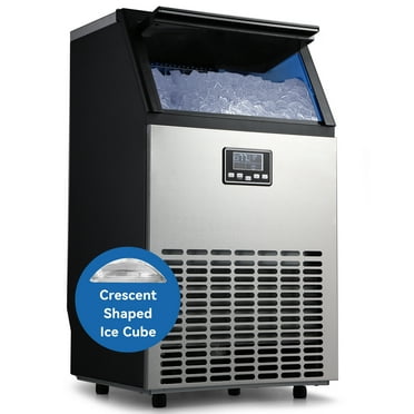 EUHOMY Crescent Countertop Ice Maker, 1500 Cubes/Day, Dual-Side Tech ...