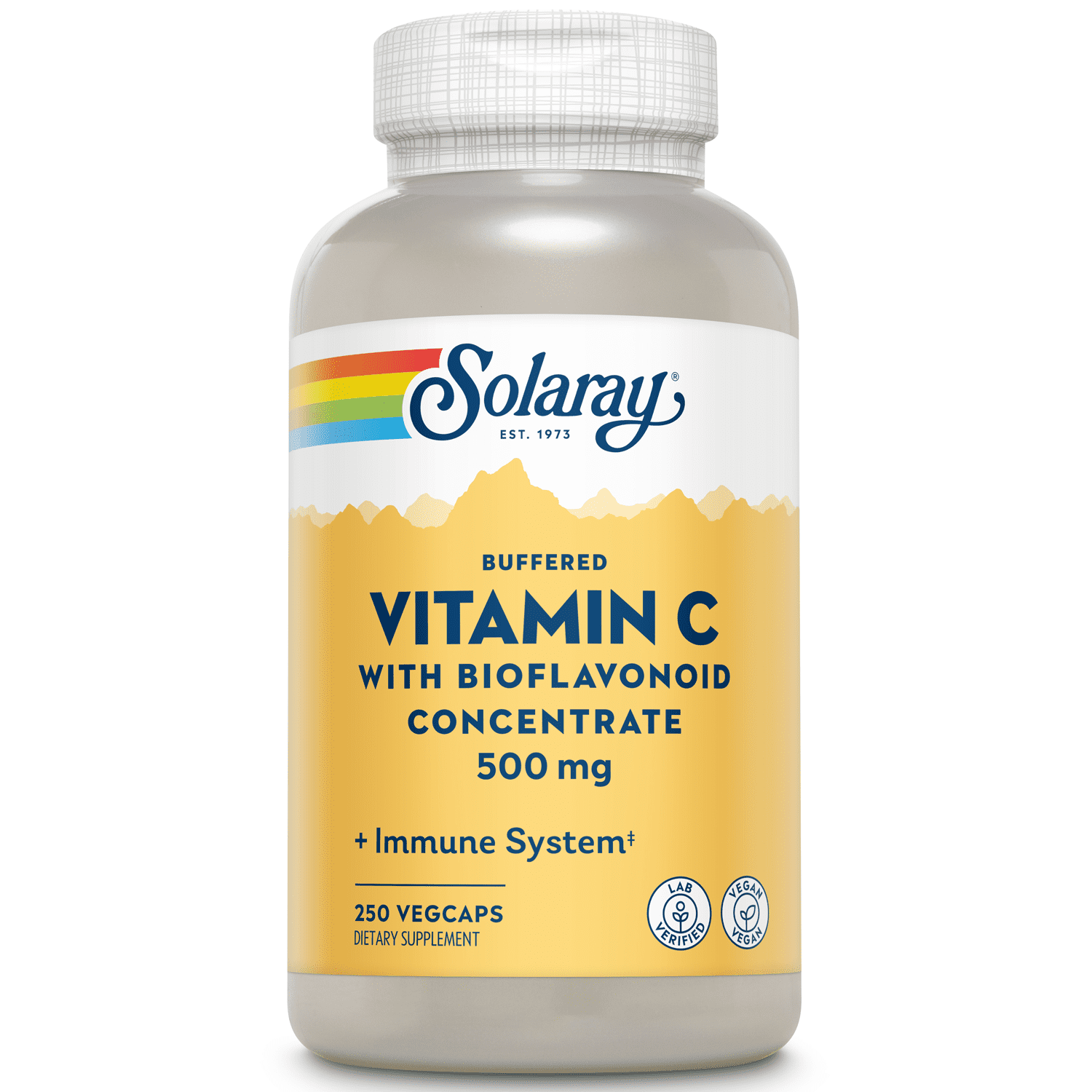 Solaray Vitamin C w/ Bioflavonoid Complex 500mg | Buffered for Easy Digestion | Healthy Immune ...