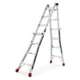 Lift Ladders 18’ Reach 5-in-1 Multi-Position and Extendable Aluminum ...