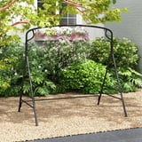 Gymax Metal Porch Swing Stand Heavy Duty Hanging Swing Frame Indoor ...