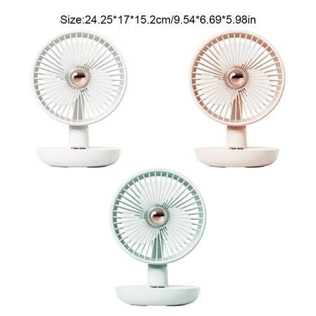 Electric Tabletop Fan Portable Strong Winds Air Cooler Rechargeable ...