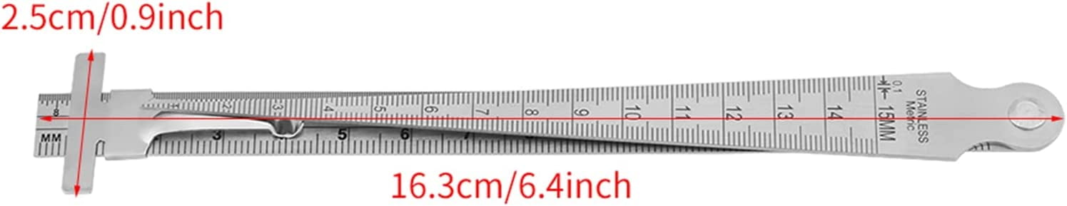 Calibre cónico, regla cónica de acero inoxidable, herramienta de ...