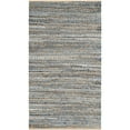 SAFAVIEH Cape Cod John Braided Striped Jute Area Rug, 8' x 10', Natural ...