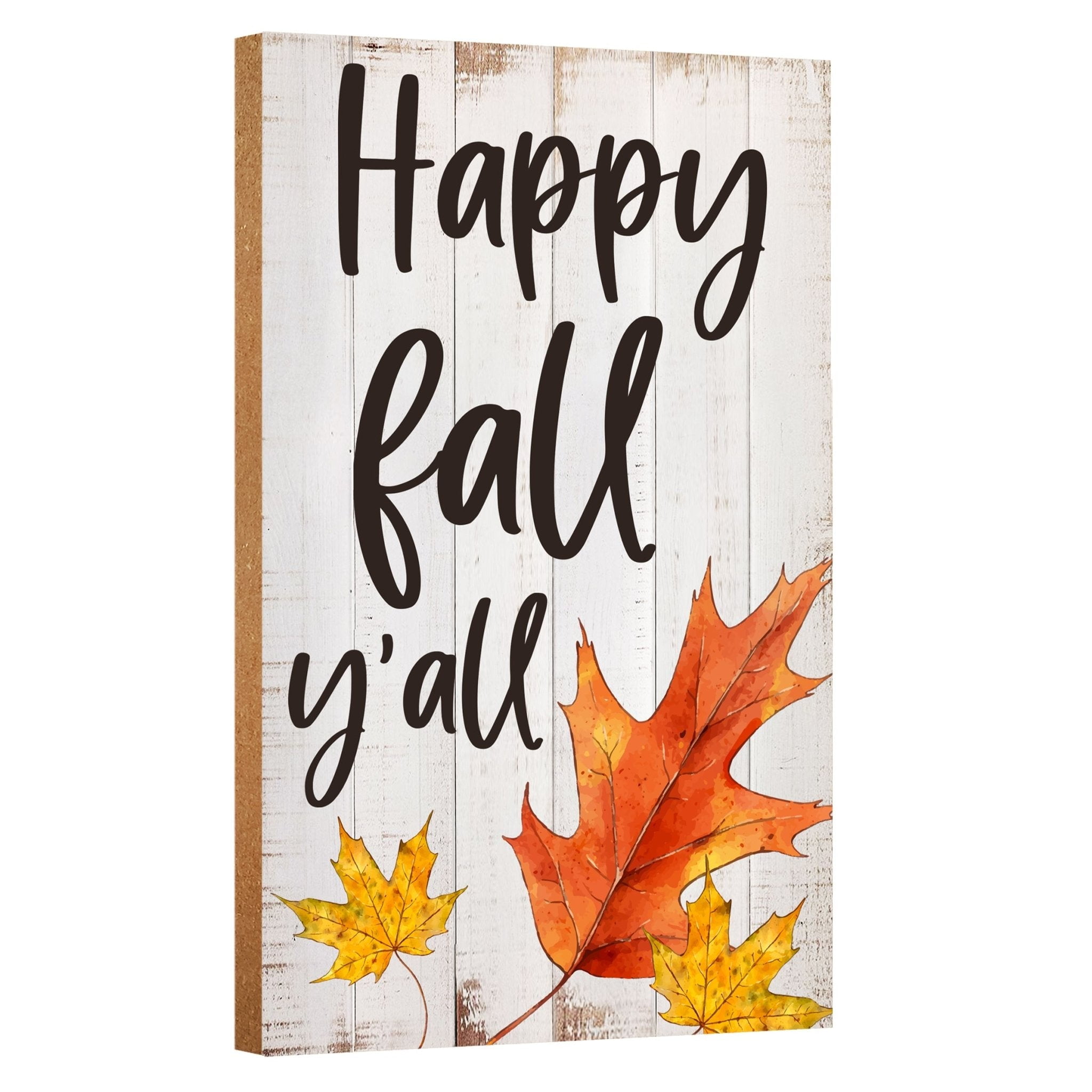 LifeSong Milestones Rustic Fall Decor, Tabletop Sign for Fall ...