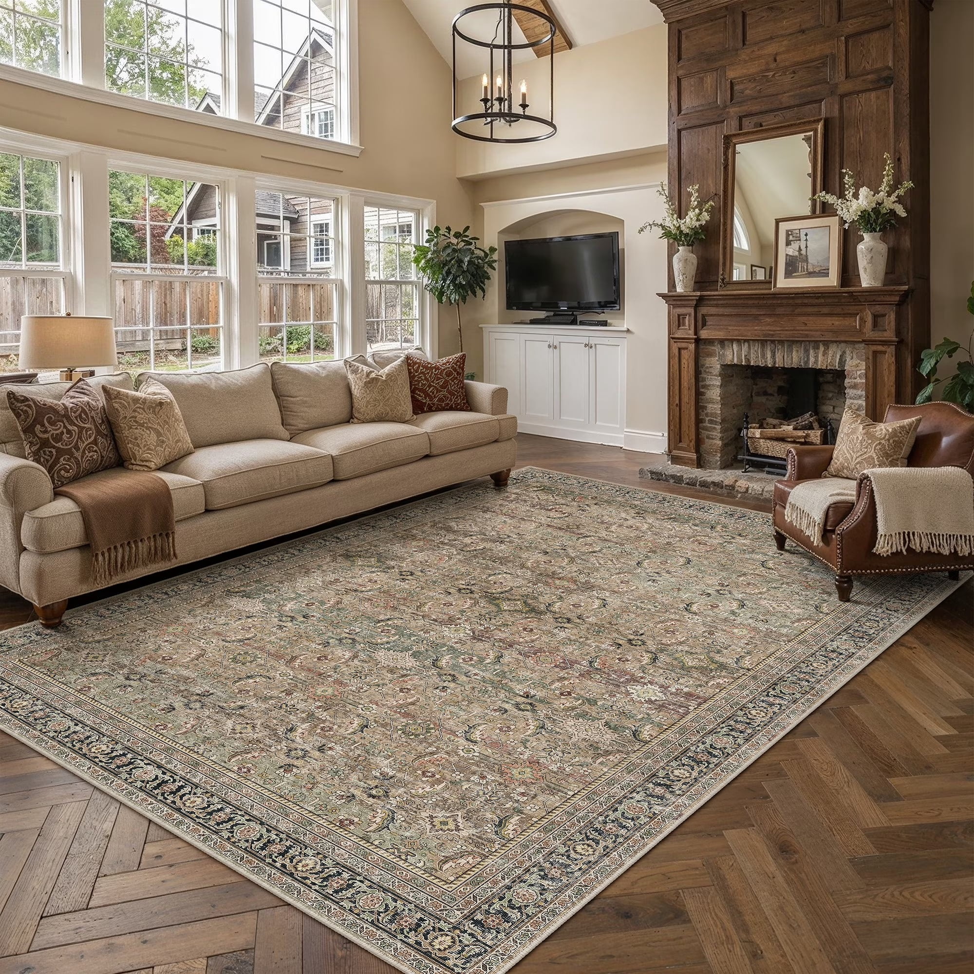 Click here for Berthmeer 5x7 Vintage Oriental Area Rugs For Livin... prices