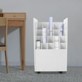 Blue Print Storage Organizer, 20-slot Roll File Organizer, Movable File ...