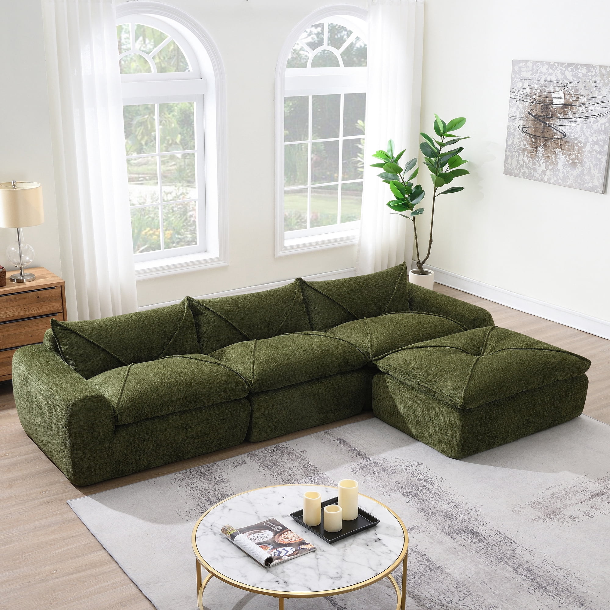 Click here for Noble House Modern Modular Sectional Sofa With Ott... prices