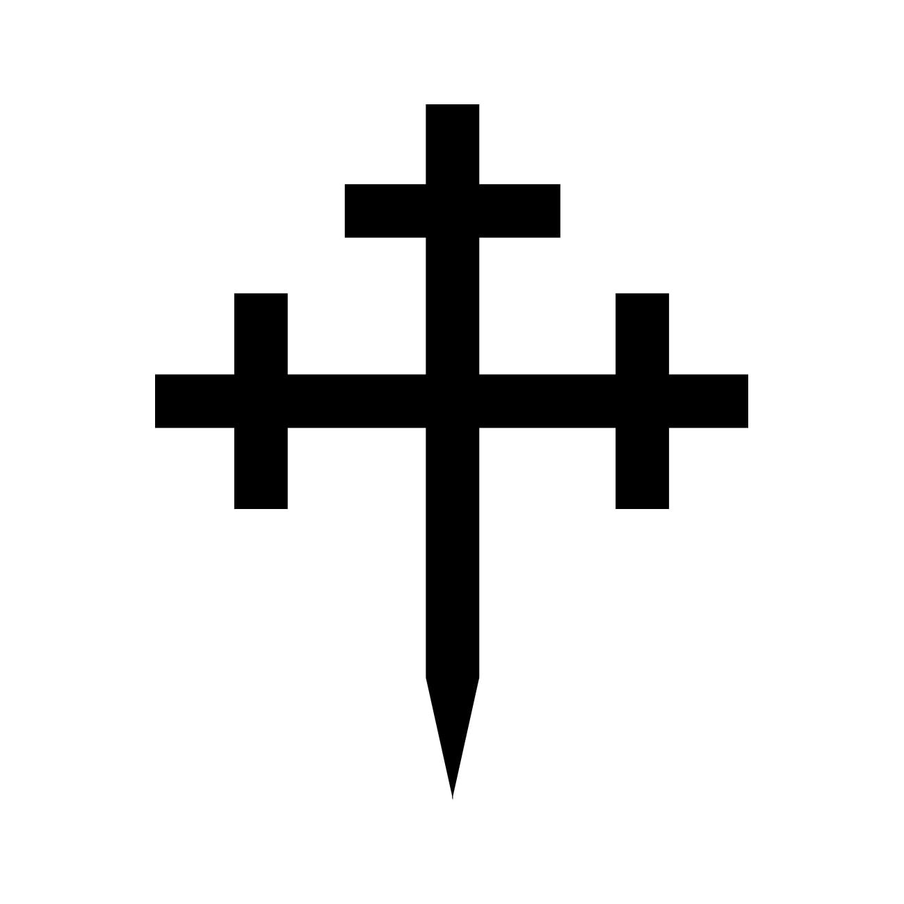 Cross Crosslet Fitchy Sticker Decal Die Cut - Self Adhesive Vinyl ...