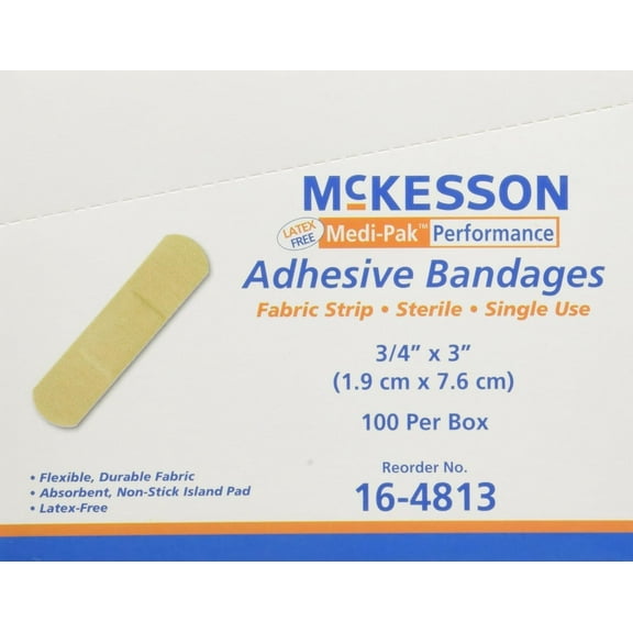 Inject-Safe Sterile White Round Injection Barrier Strip Bandages, 1.375 ...