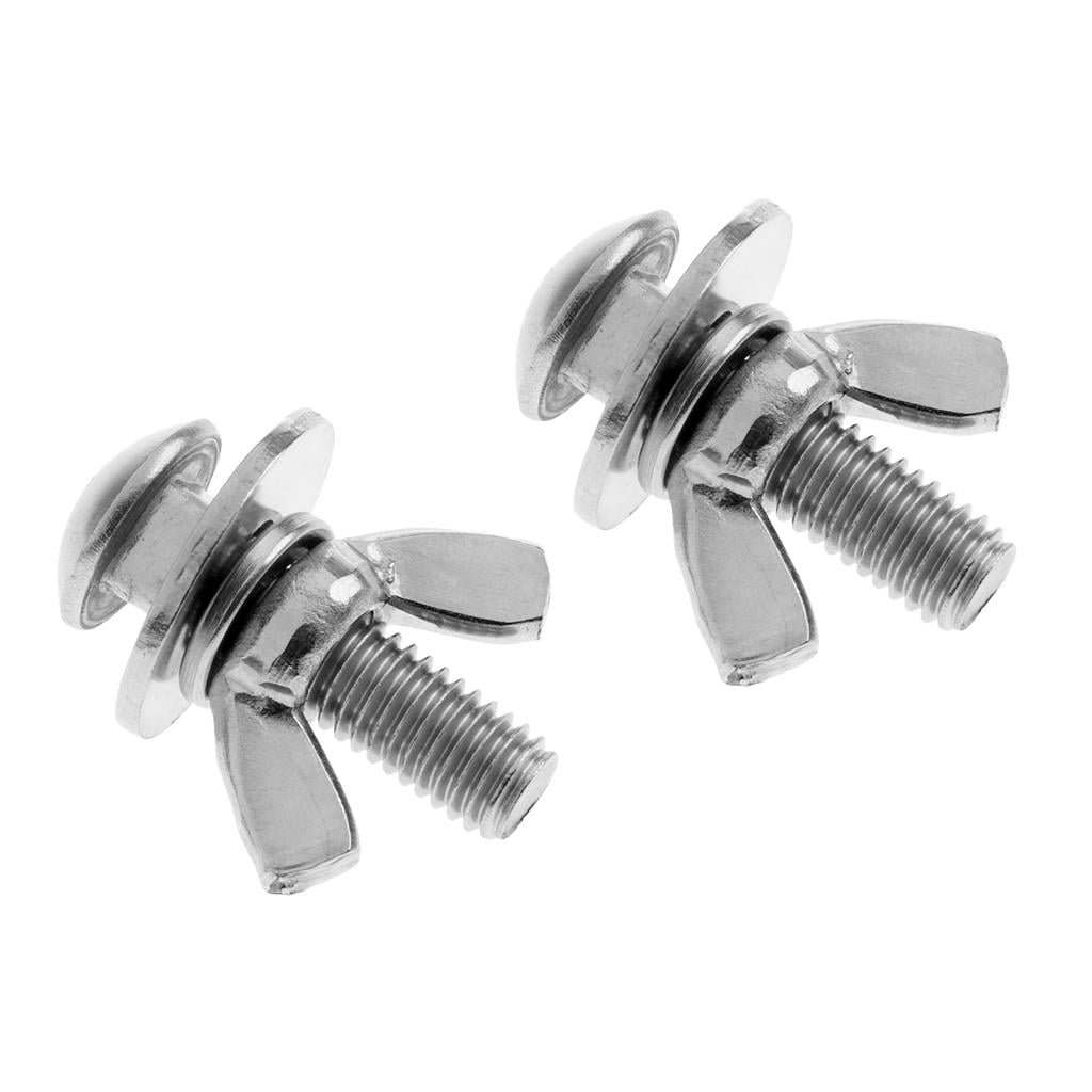 2 Tuercas de Mariposa de Acero Inoxidable con Placa Trasera, Tornillos, Tornillos, Tuercas de ...