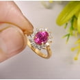 Ceylon Pink Sapphire Ring: Oval Gemstone, 925 Sterling Silver - Walmart.com