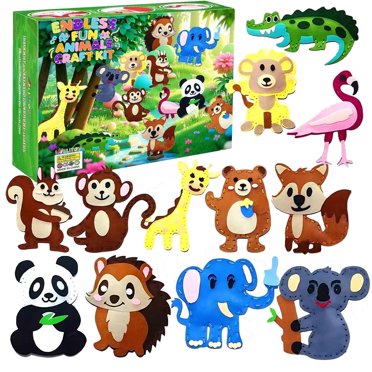Children's DIY Sewing Kit: Complete Felt Craft Set, Educational Toy for ...