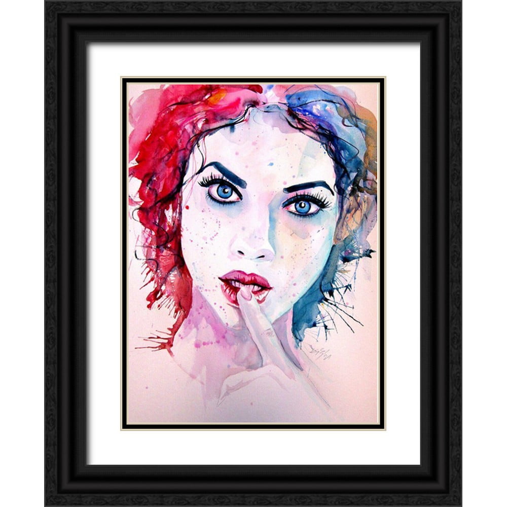 Kovacs Anna Brigite 19x24 Black Ornate Wood Framed With Double Matting