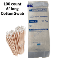 McKesson Medical Swabs - Sterile Cotton Tip Swabstick with Wooden ...