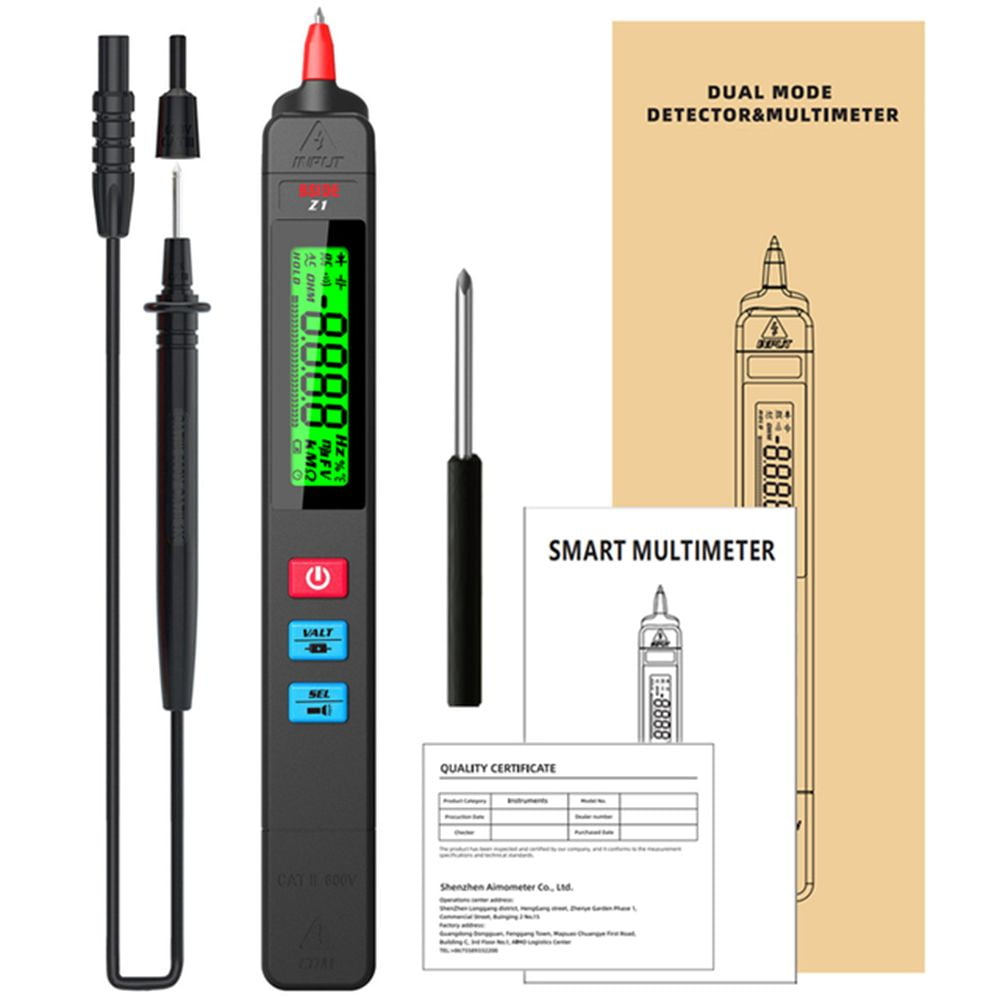 High Precision True RMS Portable Live wire Continuity test DC AC ...