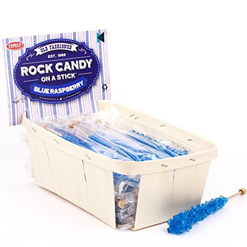 Extra Large Rock Candy Sticks: 24 Blue Rock Candy Sticks - Blue ...