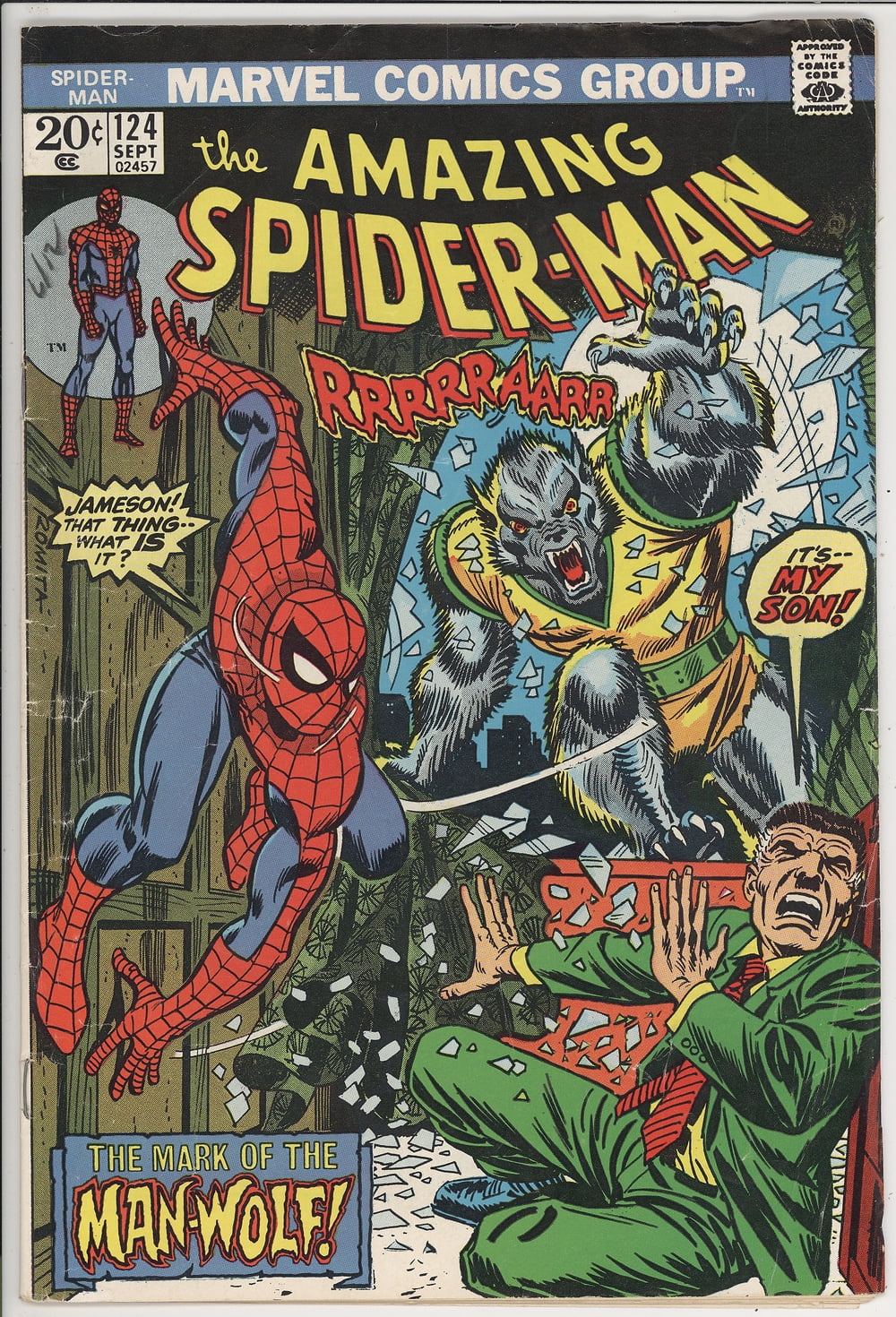 Amazing Spider-Man #124 - RAW 4 Comic Book - Walmart.com