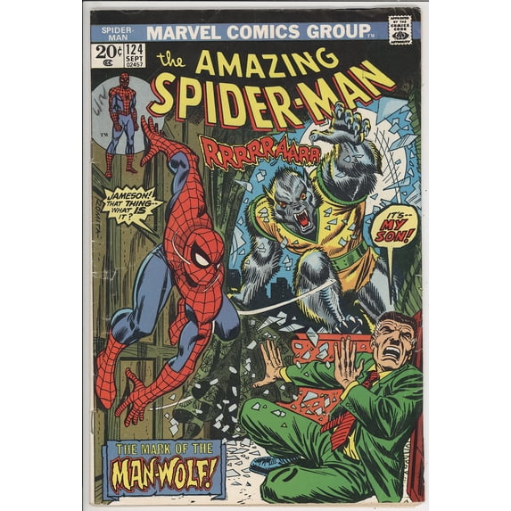 Amazing Spider-Man #124 - RAW 4 Comic Book - Walmart.com