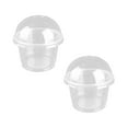 WAXIAYU 25 Clear Plastic Dessert Cups with Lids - Disposable Snack ...