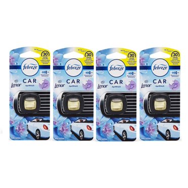 Febreze Car Air Freshener 5-Pack, 4 Gain Original Scent + 1 Heavy Duty ...