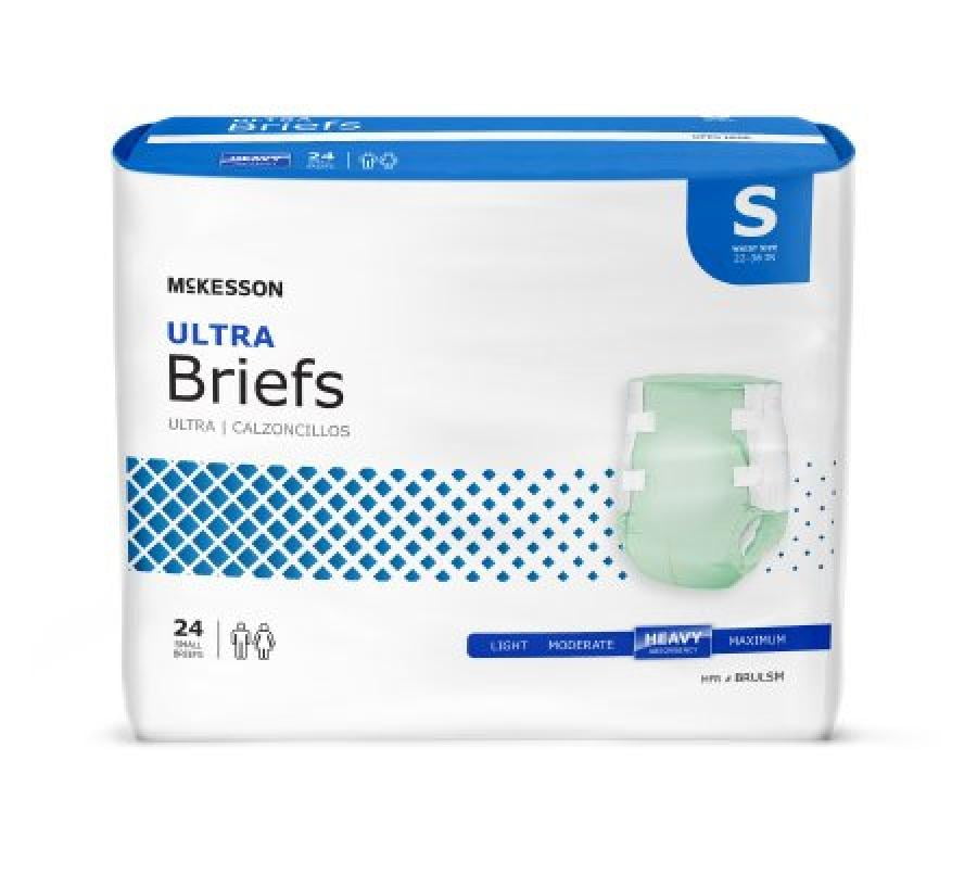 McKesson Ultra Briefs, Heavy Absorbency, Small, 96 Count - Walmart.com