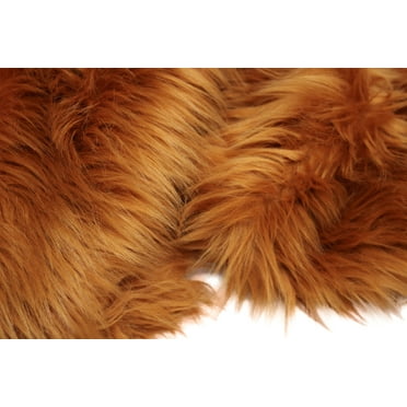 Shaggy Mohair Faux Fur Fabric Strips Ribbon, Pre Cut Roll, 4" Wide by ...