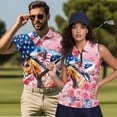 Aplkyhs Matching Golf Shirts for Couple Horse Racing USA Quarter Zip ...
