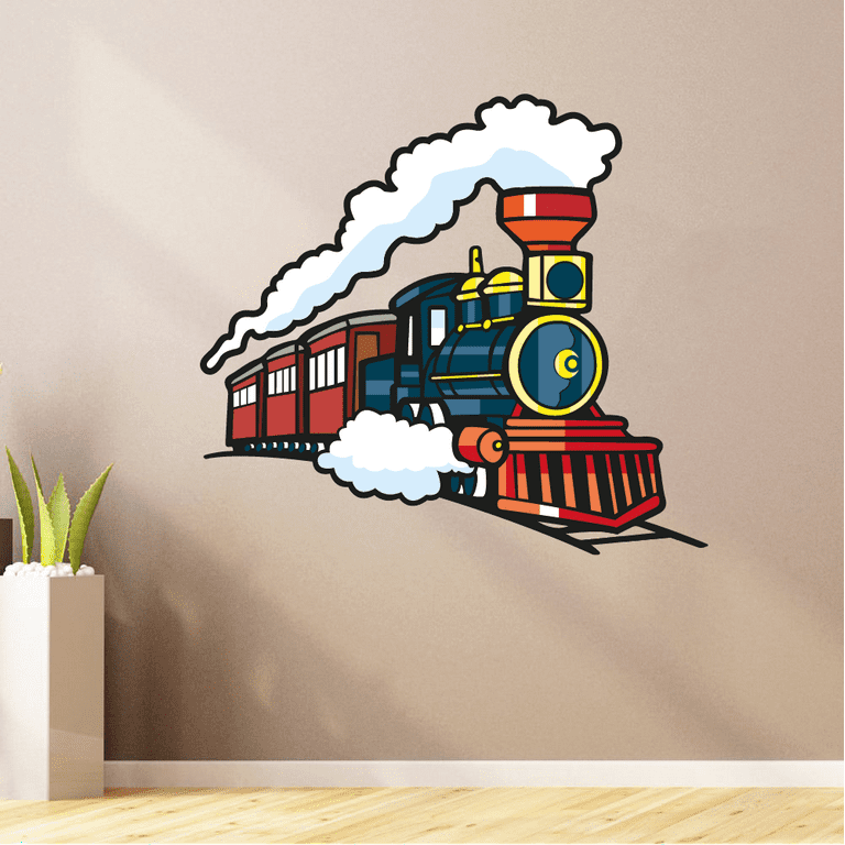 Train wall decals store