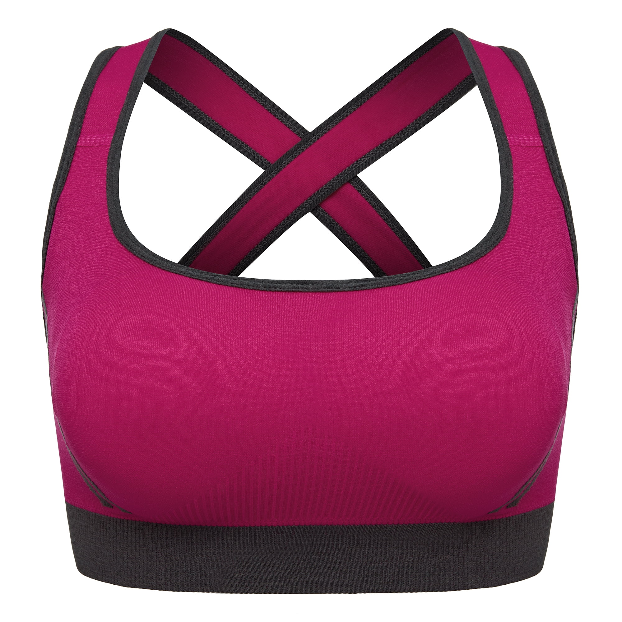 Sports Bra for Women, Cross Back Padded Strappy Sports Bras Medium ...
