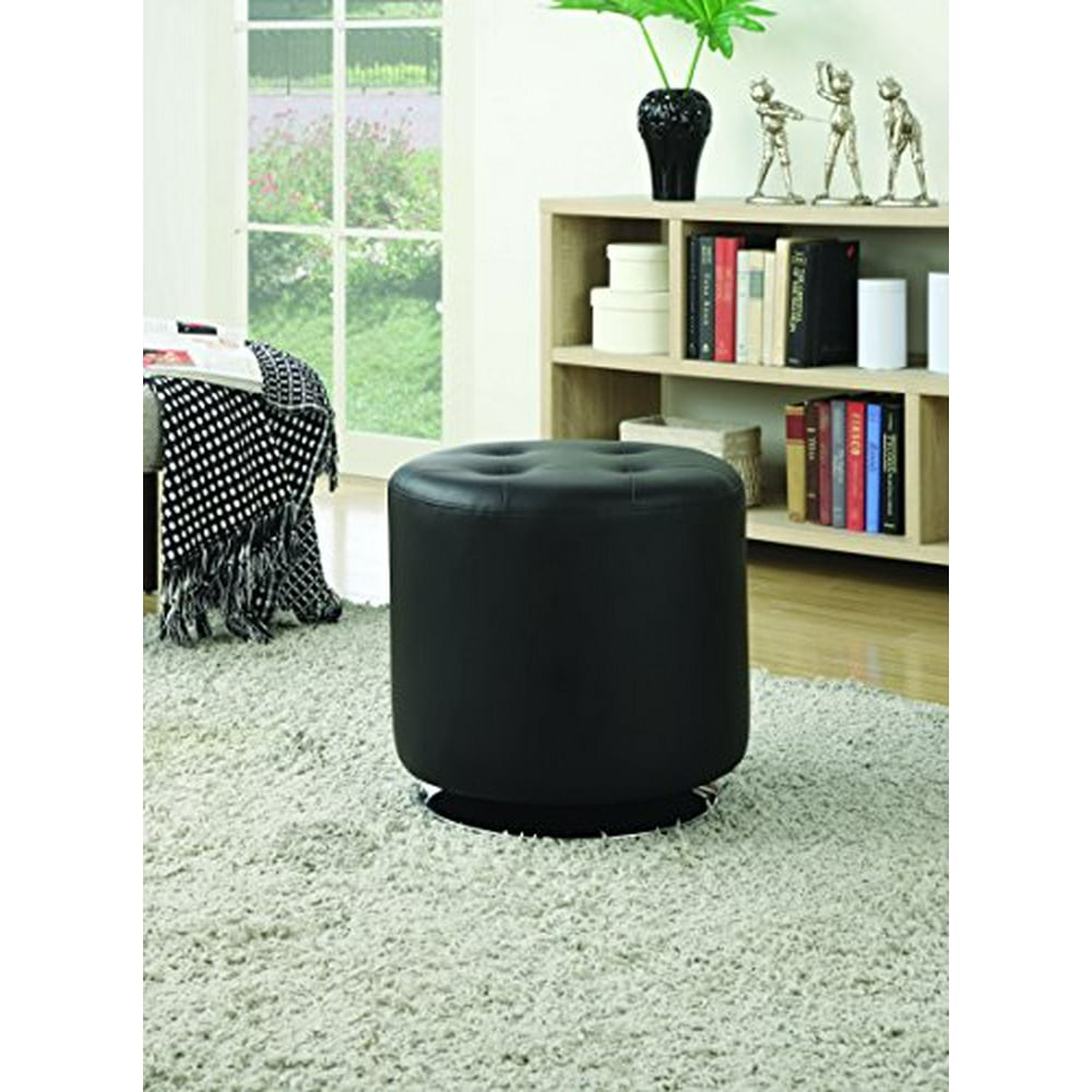 Coaster Tufted seat Swivel Ottoman - Walmart.com - Walmart.com