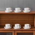 Vancasso 4 oz Coffee Mug Sets of 6, Stackable Espresso Cups with ...