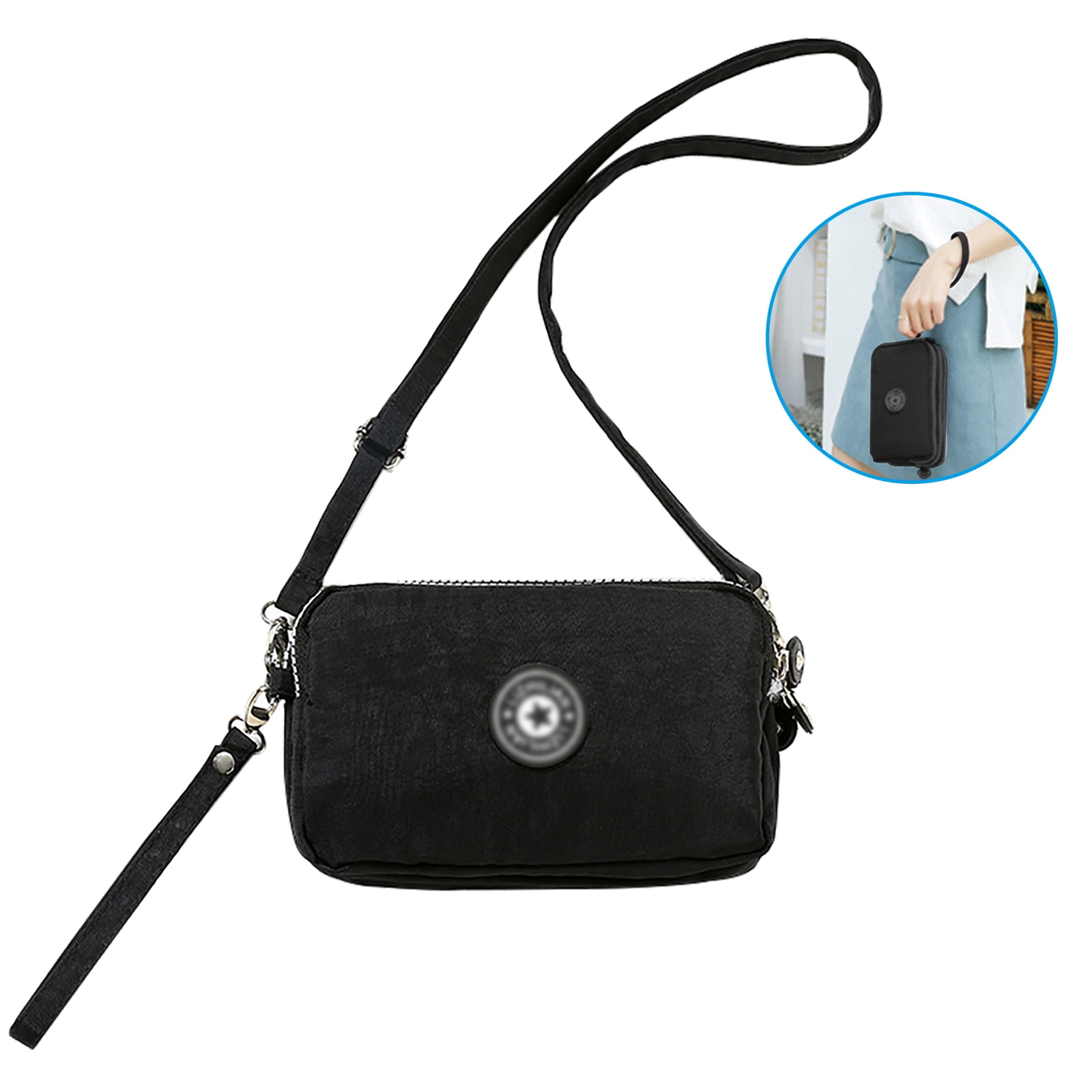 Click here for Htscf Three Layer Zipper Purse Waterproof Nylon Wa... prices