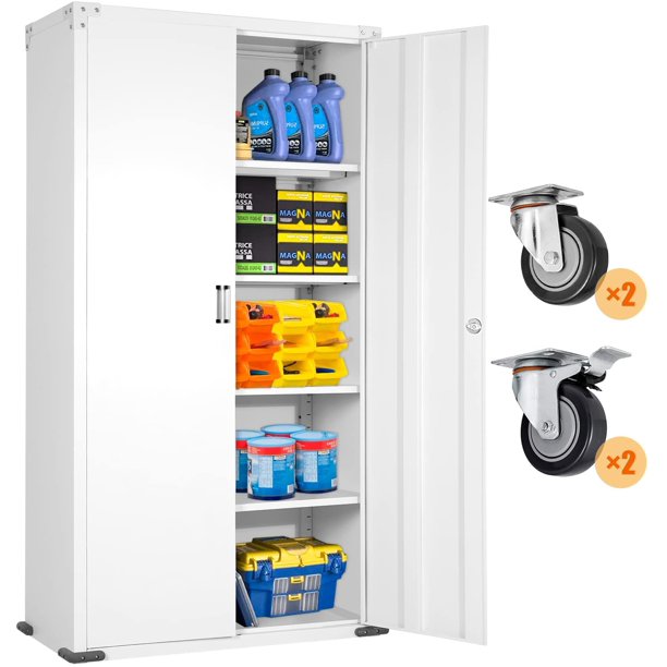 Atripark Metal Storage Cabinet with Locking Doors 72" Tall Storage ...
